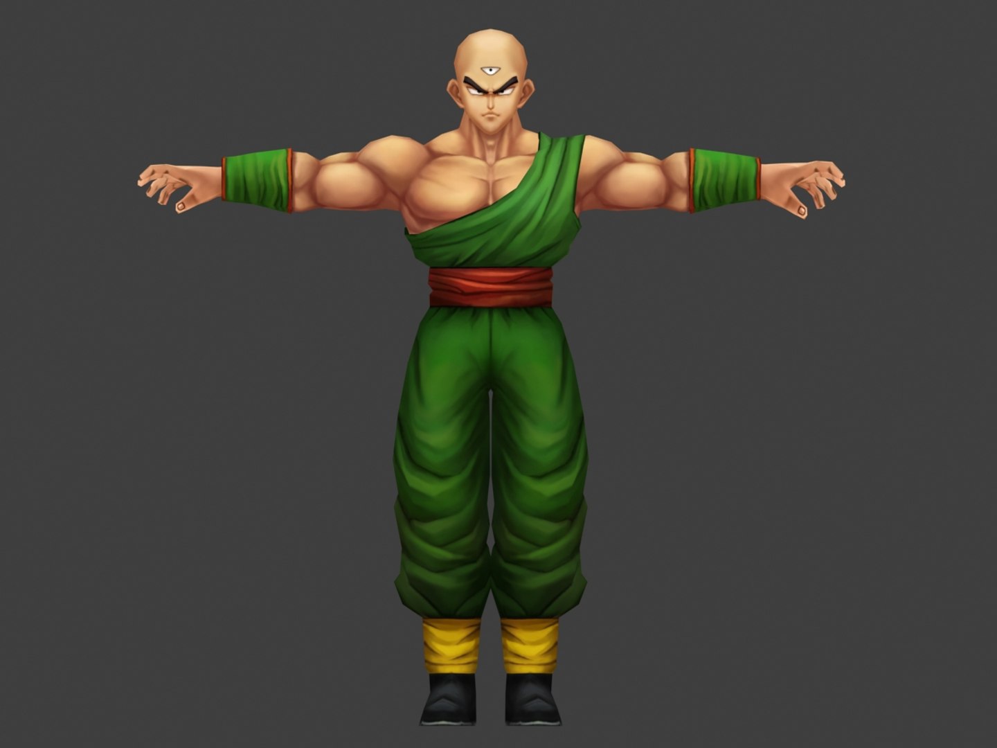 Tien Shinhan Dragon Ball 3D Model - TurboSquid 1299657