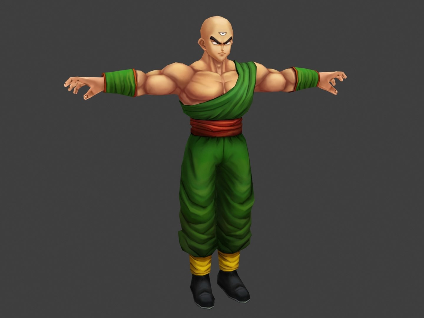 Tien Shinhan Dragon Ball 3D Model - TurboSquid 1299657