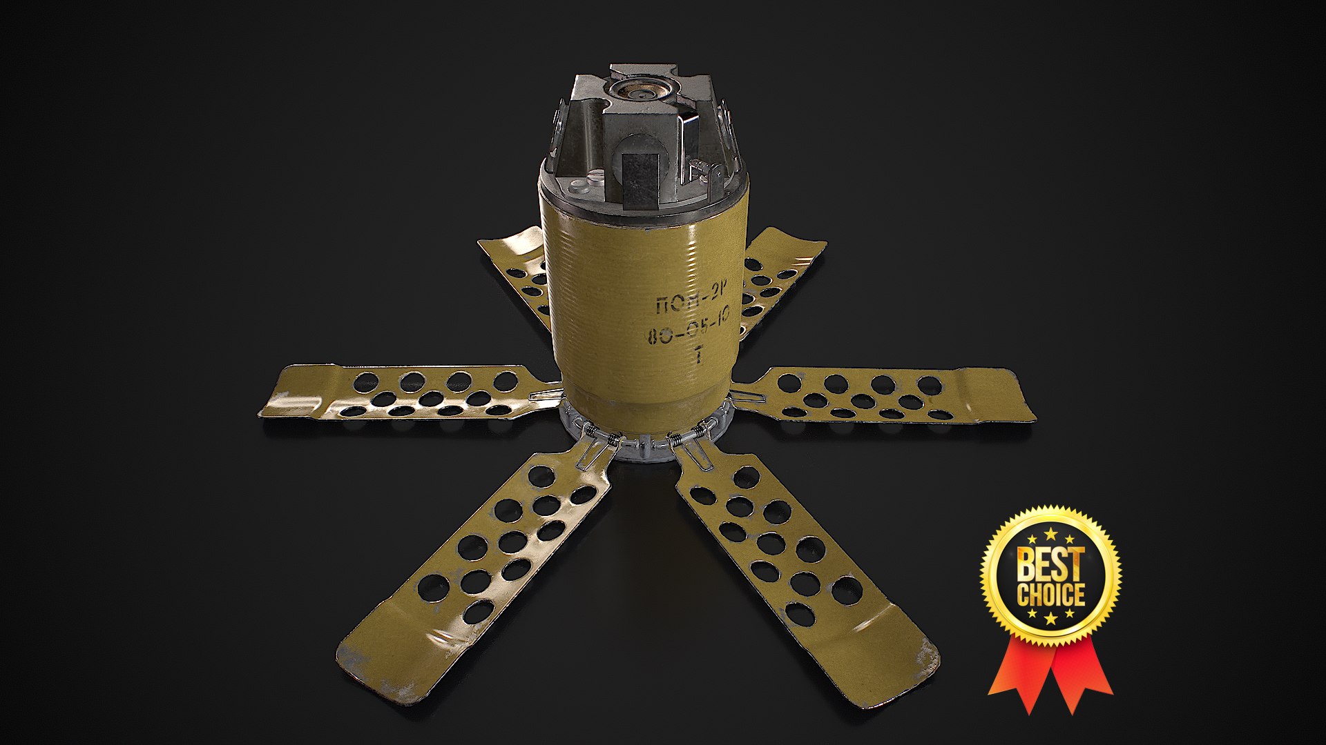 3D Model Anti-personnel Fragmentation Mine PON-2 With Circular Effect ...
