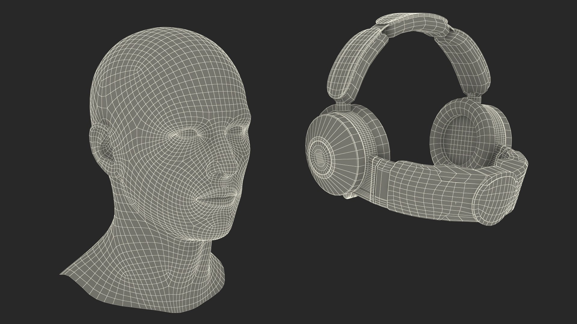 Grey Dyson Personal Air Purifier on Mannequin Head 3D - TurboSquid 2128945