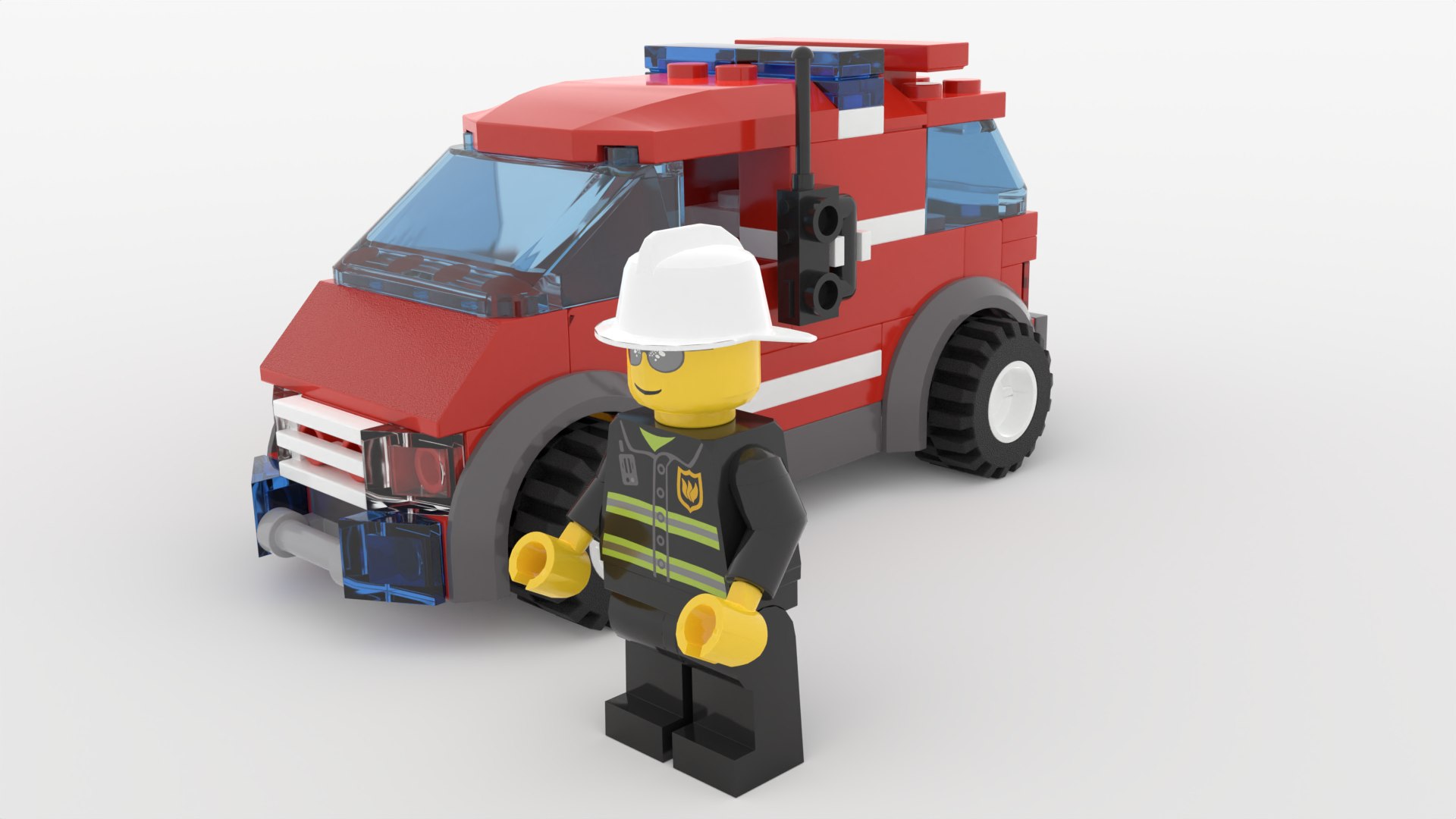 3D Lego Firefighting Vehicles - TurboSquid 2064521