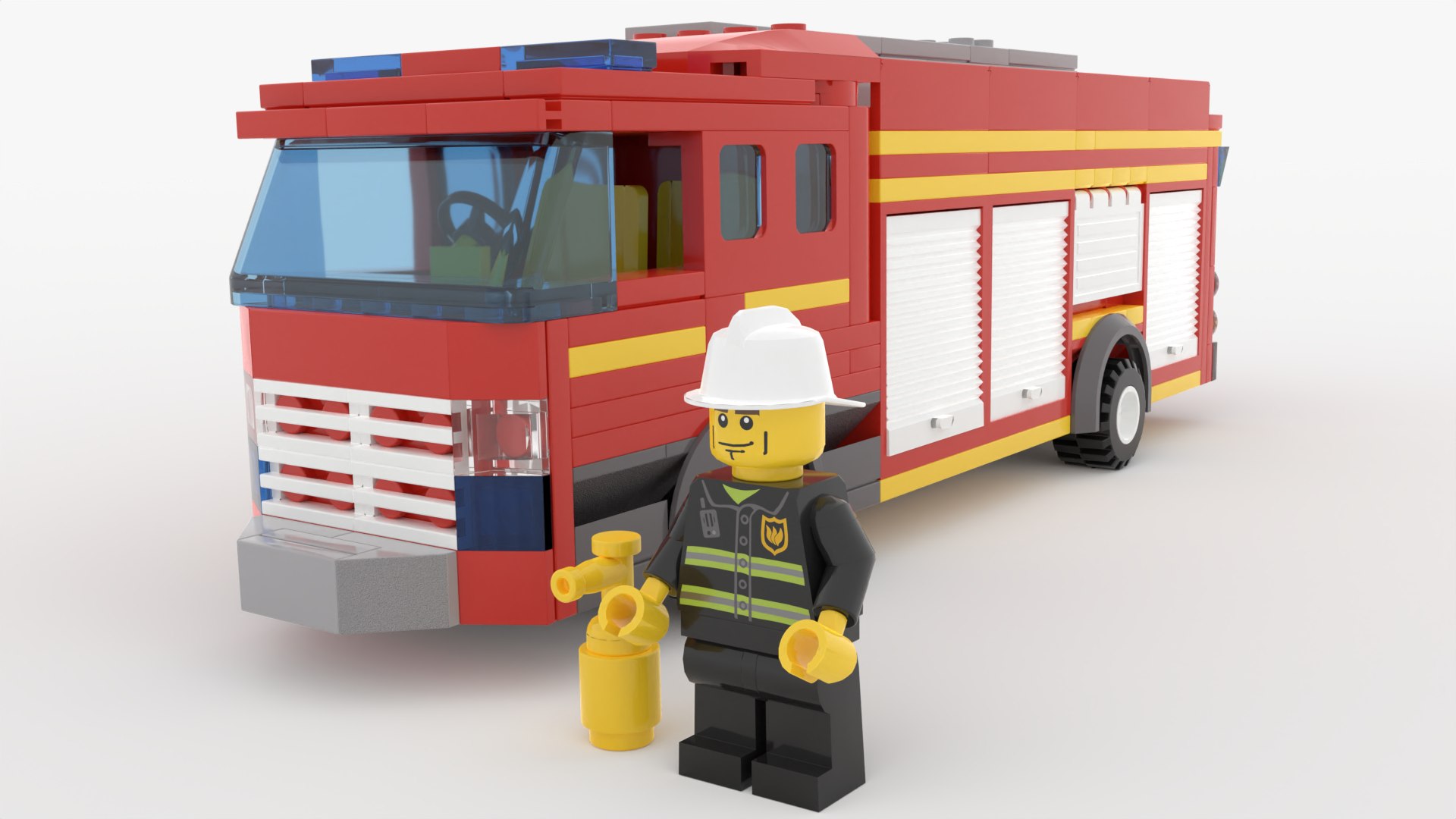 3D Lego Firefighting Vehicles - TurboSquid 2064521