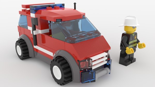 modelo 3d Lego Firefighting Vehicles - TurboSquid 2064521