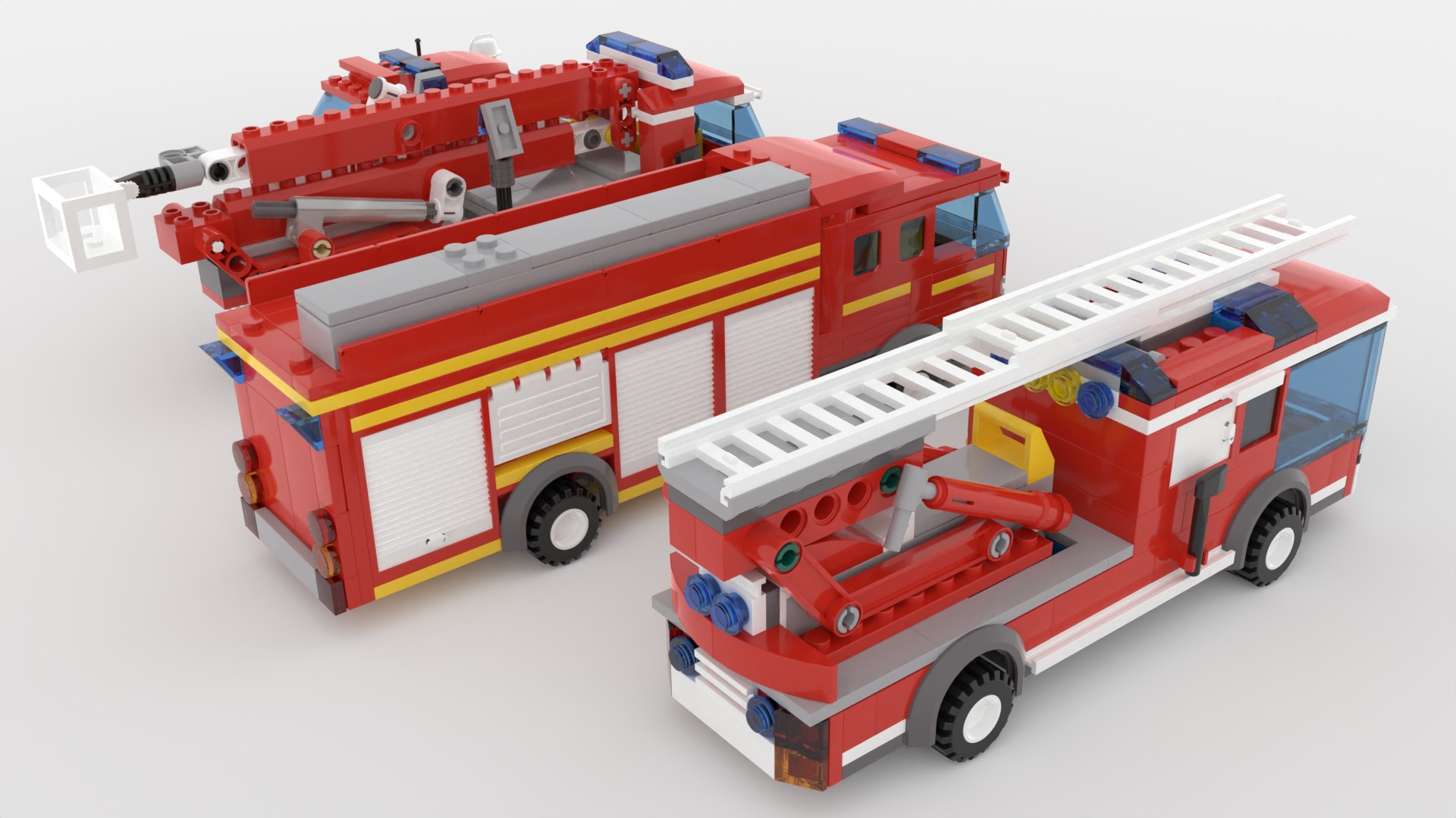3D Lego Firefighting Vehicles - TurboSquid 2064521