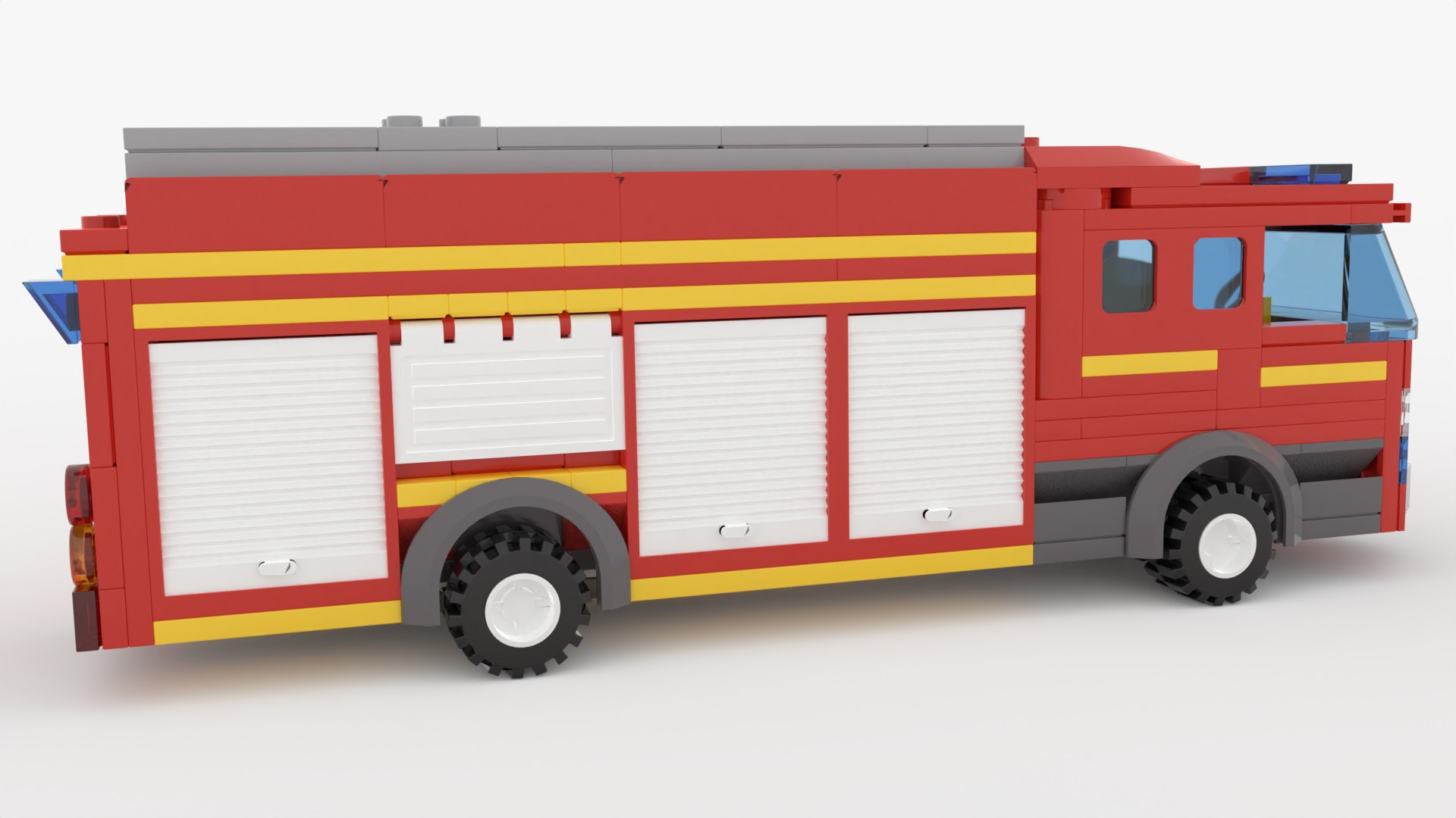 3D Lego Firefighting Vehicles - TurboSquid 2064521