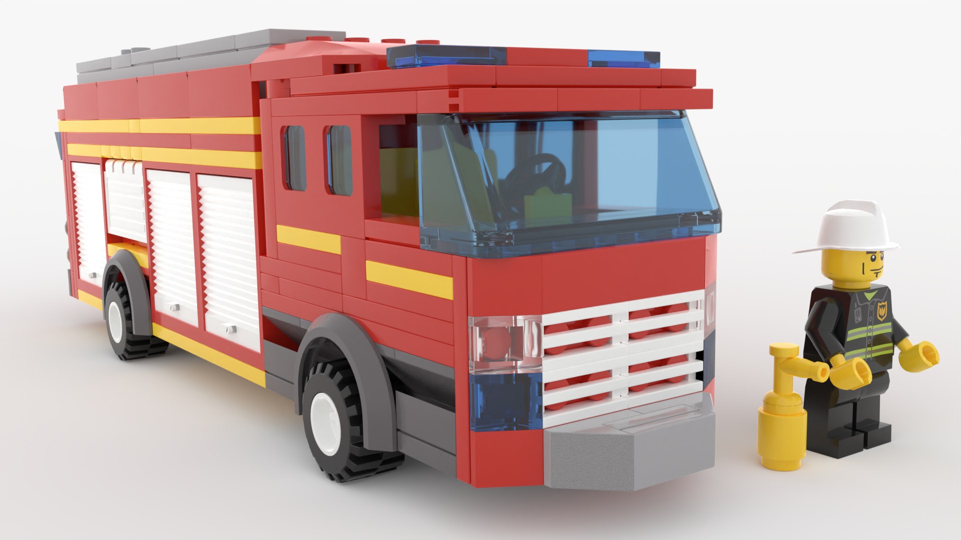 3D Lego Firefighting Vehicles - TurboSquid 2064521