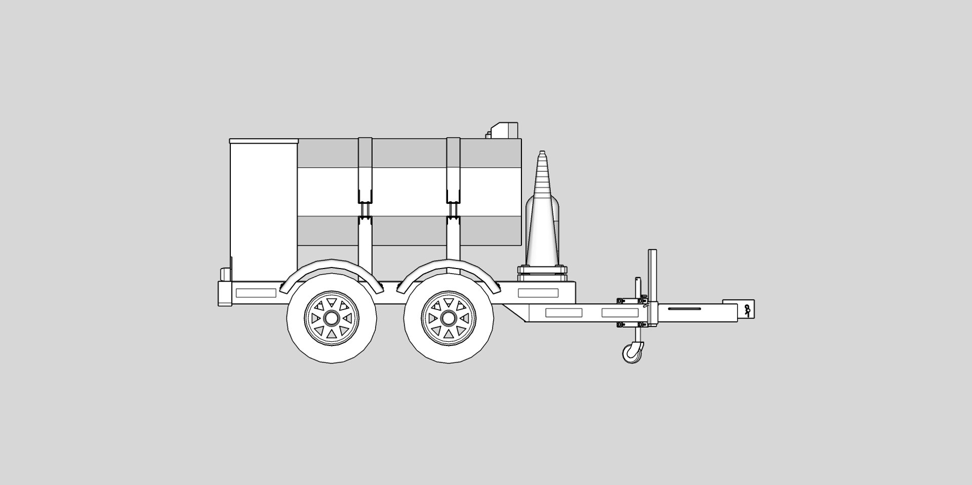 Gas Trailer 970l 3D Model - TurboSquid 1399720