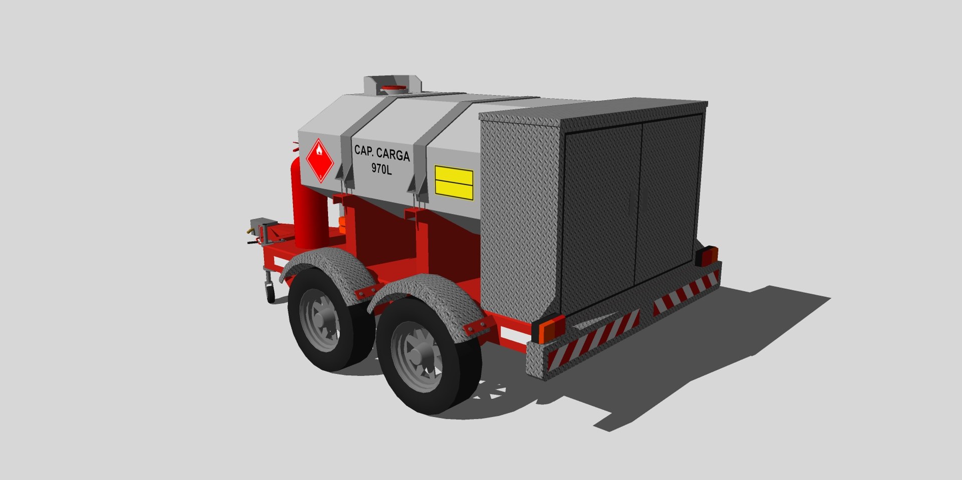 Gas Trailer 970l 3D Model - TurboSquid 1399720