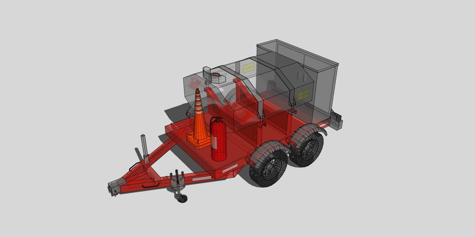 Gas Trailer 970l 3D Model - TurboSquid 1399720