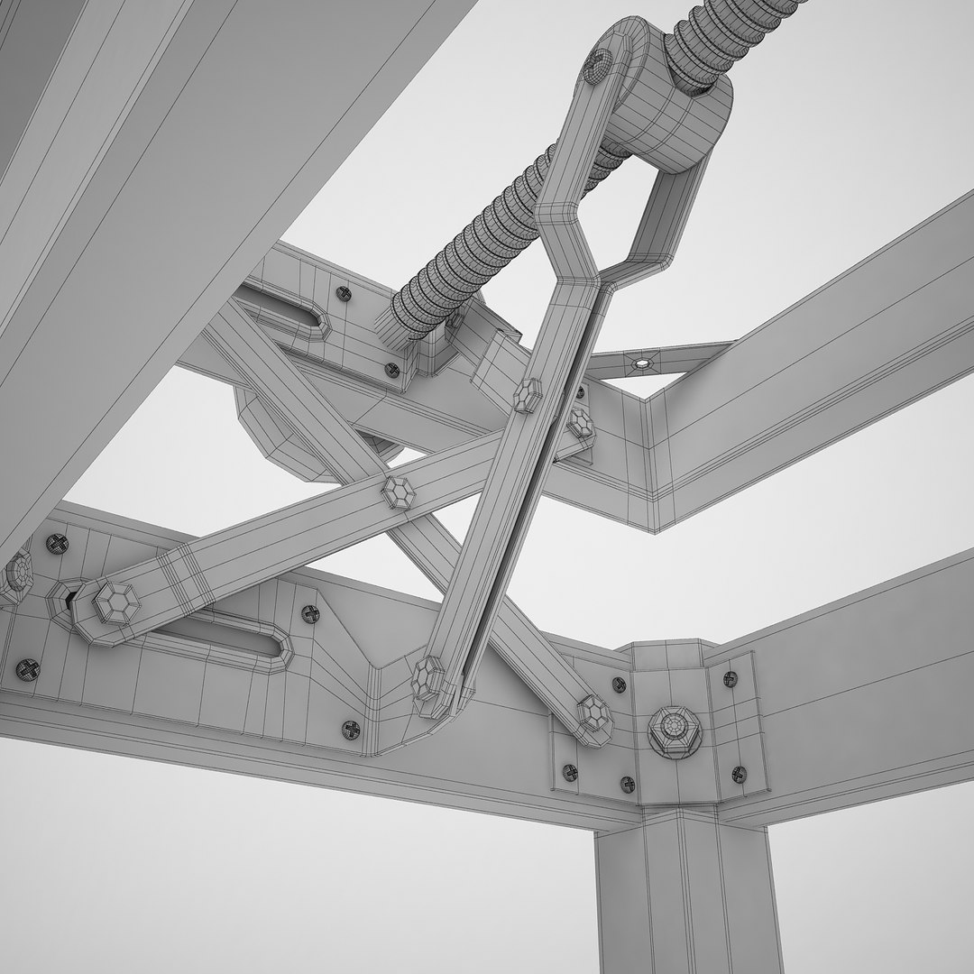 3ds Max Piano Bench