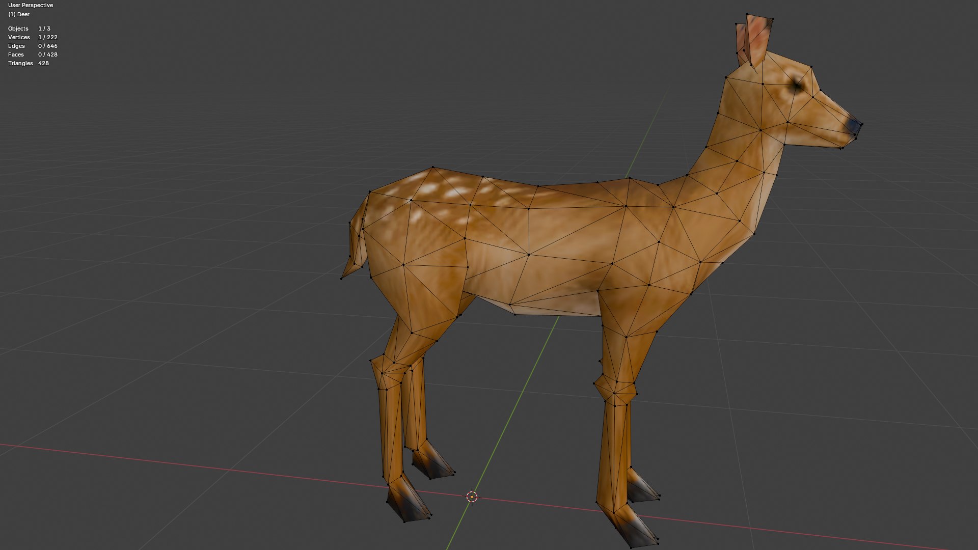 Deer Low Poly Model - TurboSquid 2323269