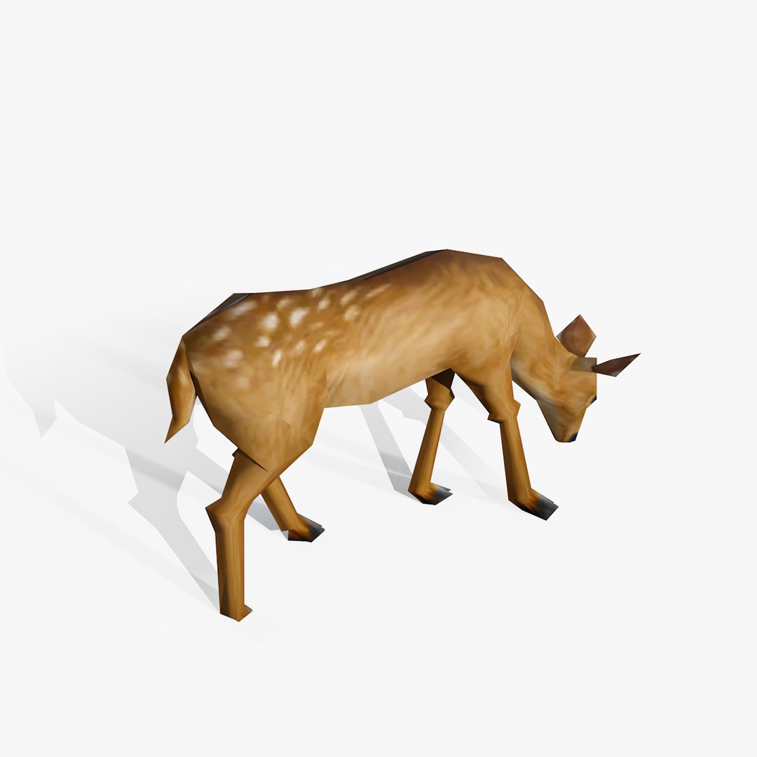 Deer Low Poly Model - TurboSquid 2323269