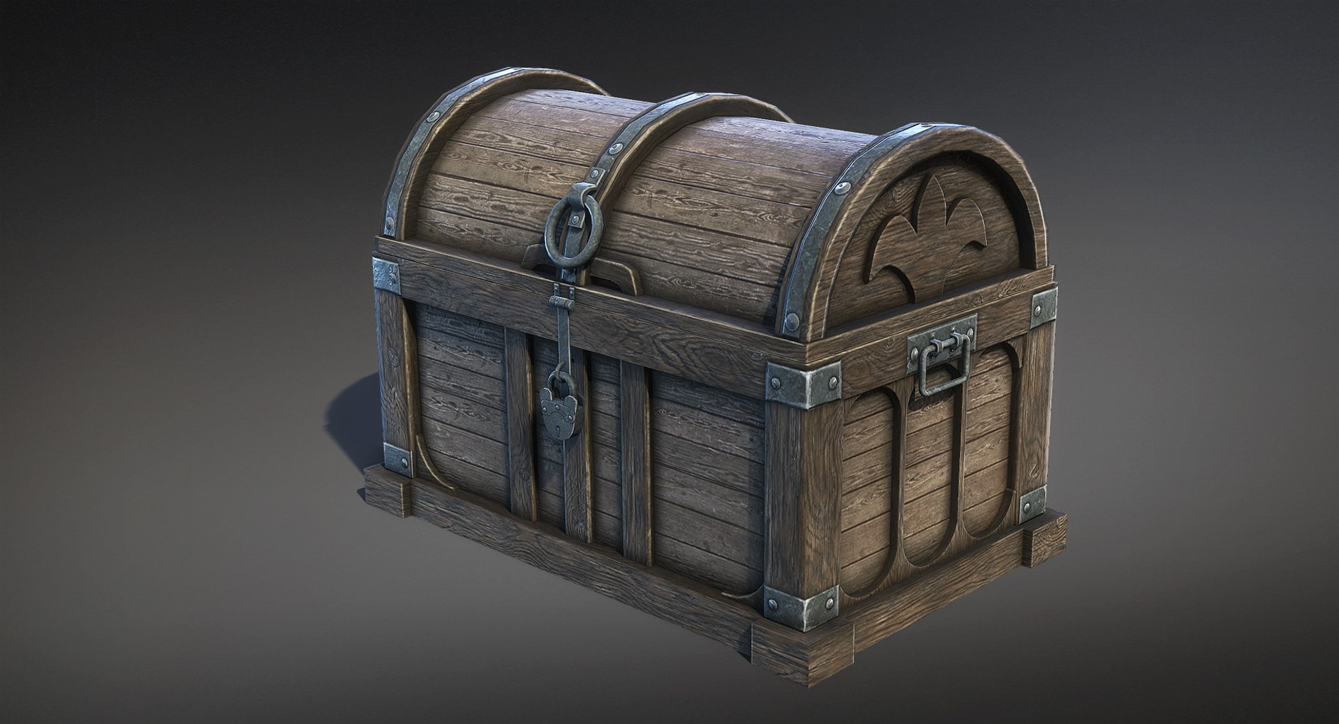 Low-poly Chest Box 3D Model - TurboSquid 1269572