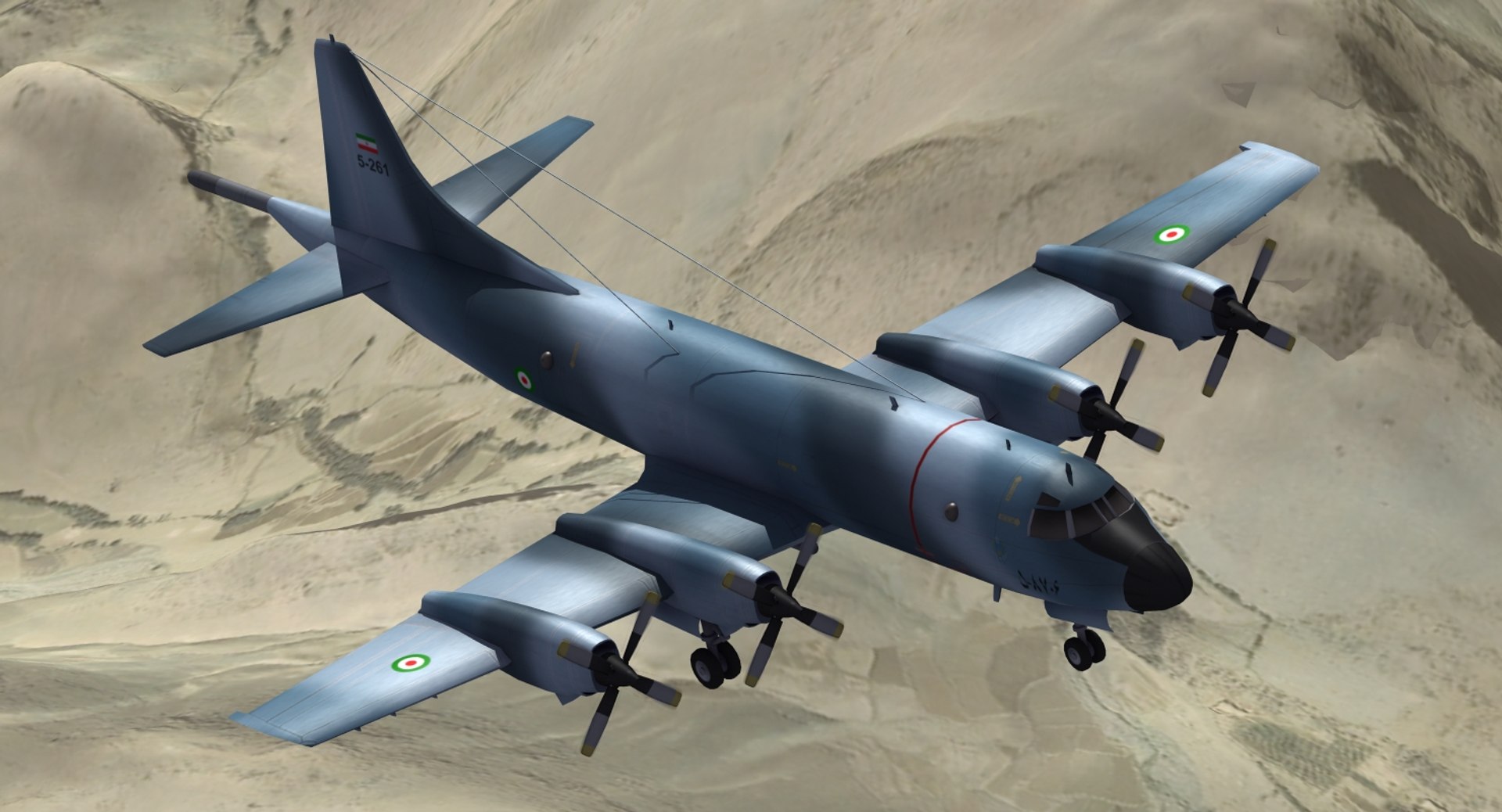 P3 Orion Aircraft Iranian 3D Model - TurboSquid 1521400