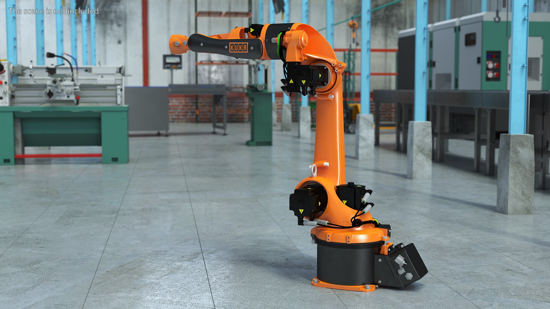 KUKA Industrial Robot Arm KR 5-2 Arc Rigged For Cinema 4D 3D Model ...