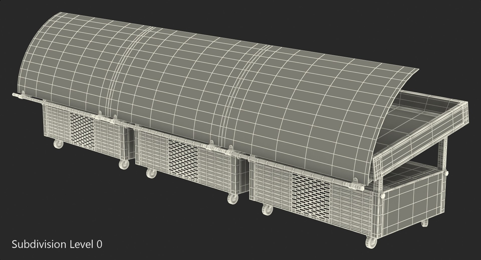 3D Fresh Fish Display Counter Model - TurboSquid 1407060