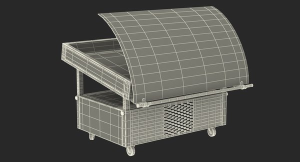 3D fresh fish display counter model - TurboSquid 1407060