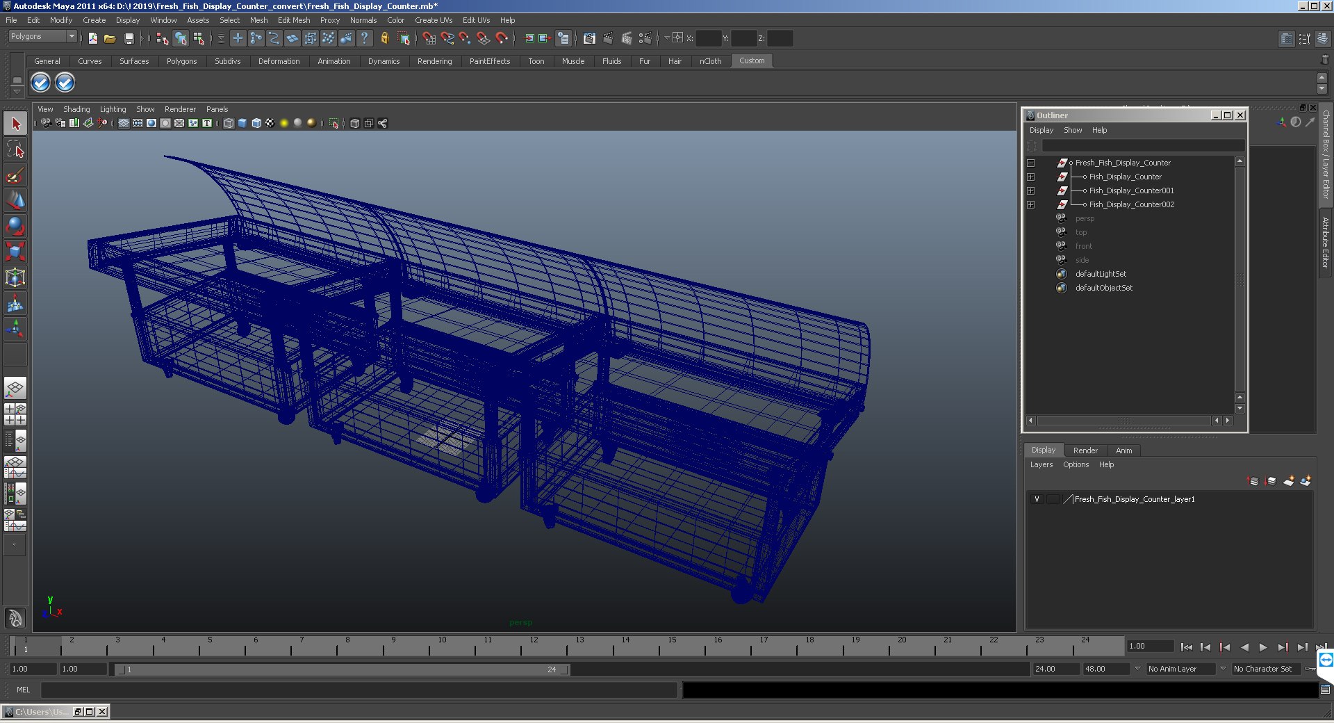3D Fresh Fish Display Counter Model - TurboSquid 1407060