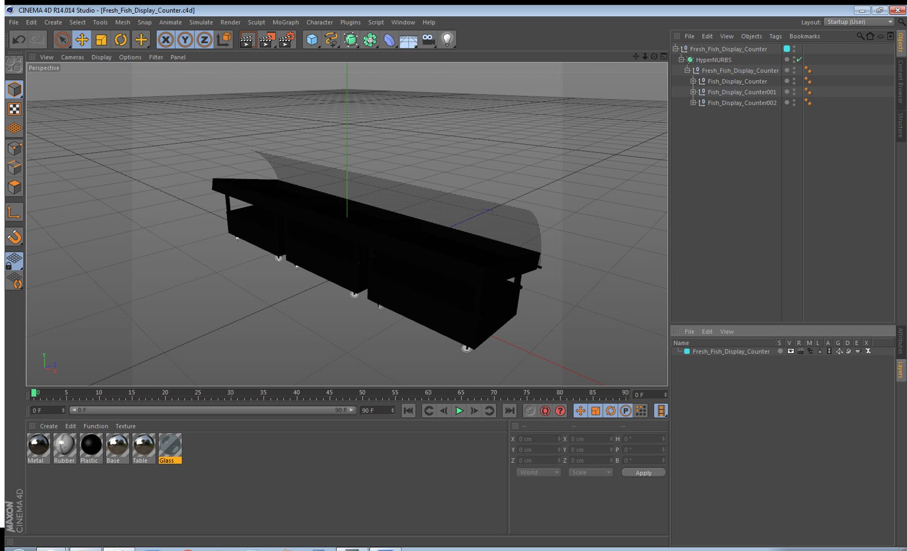 3D Fresh Fish Display Counter Model - TurboSquid 1407060