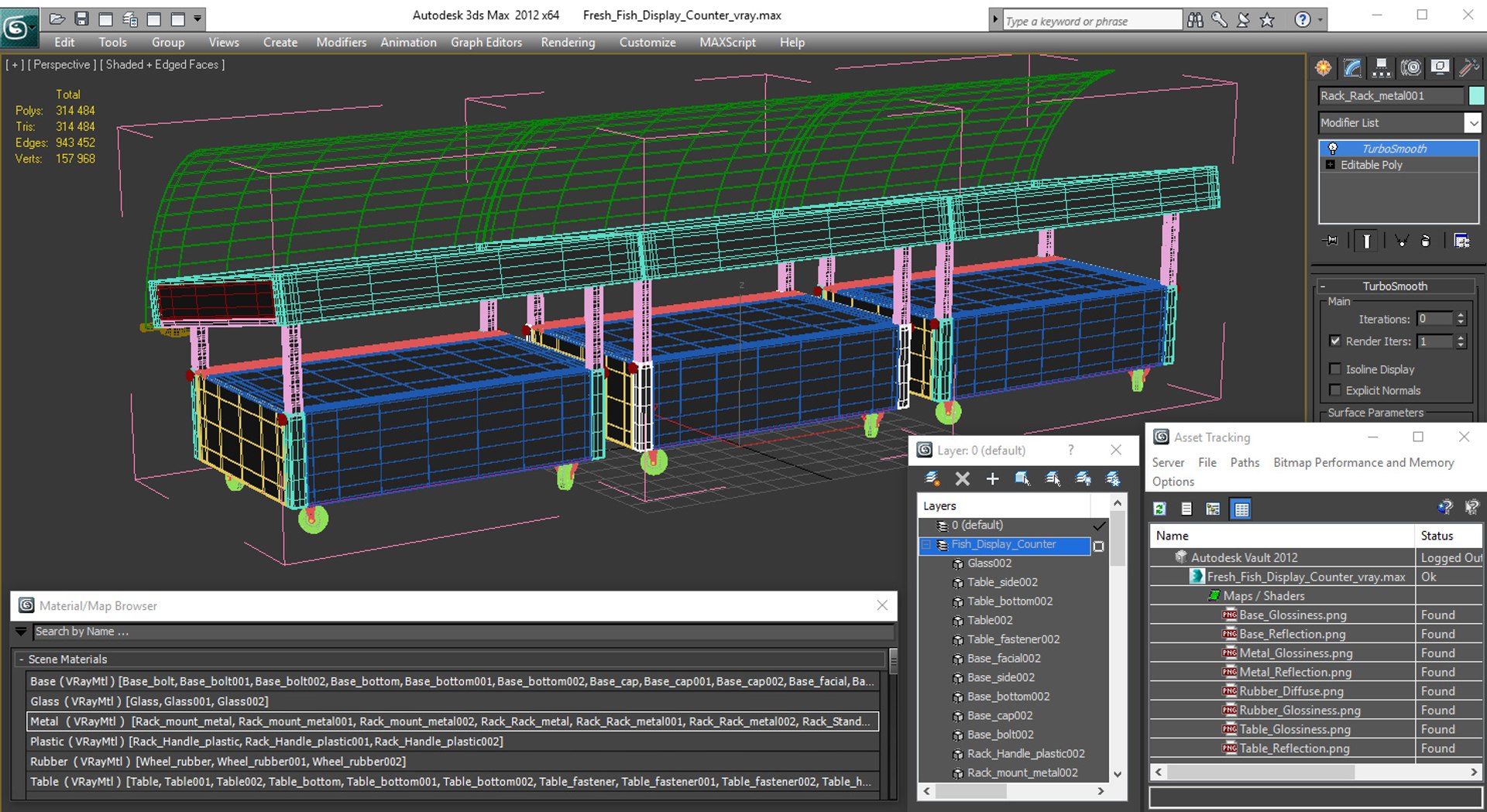 3D Fresh Fish Display Counter Model - TurboSquid 1407060