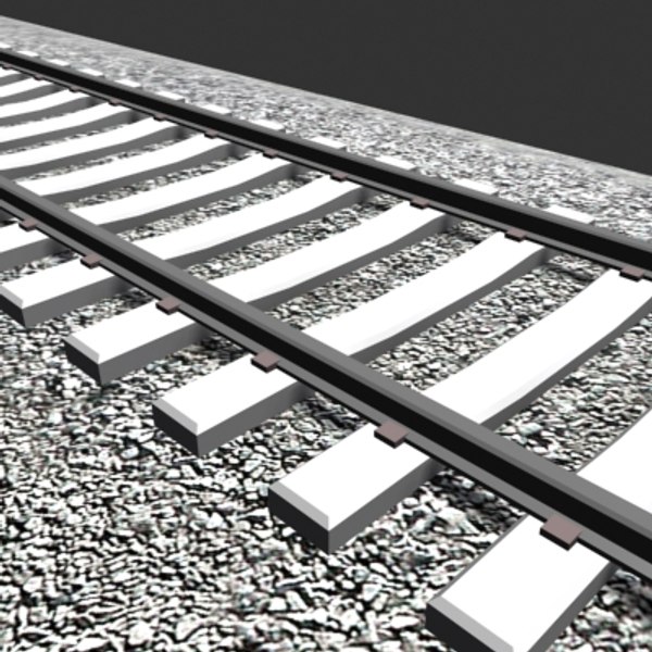 3ds max tie rail tracks
