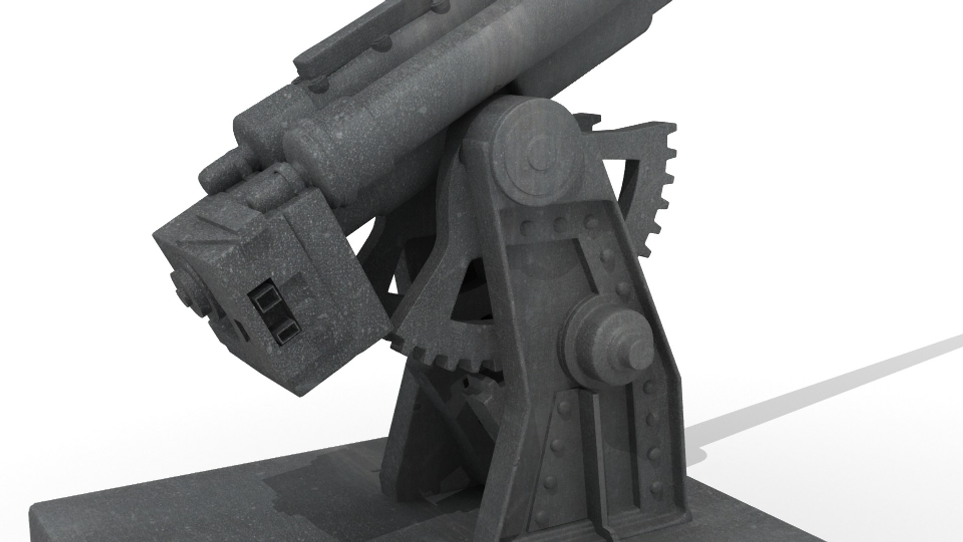 120mm wwii 3d model