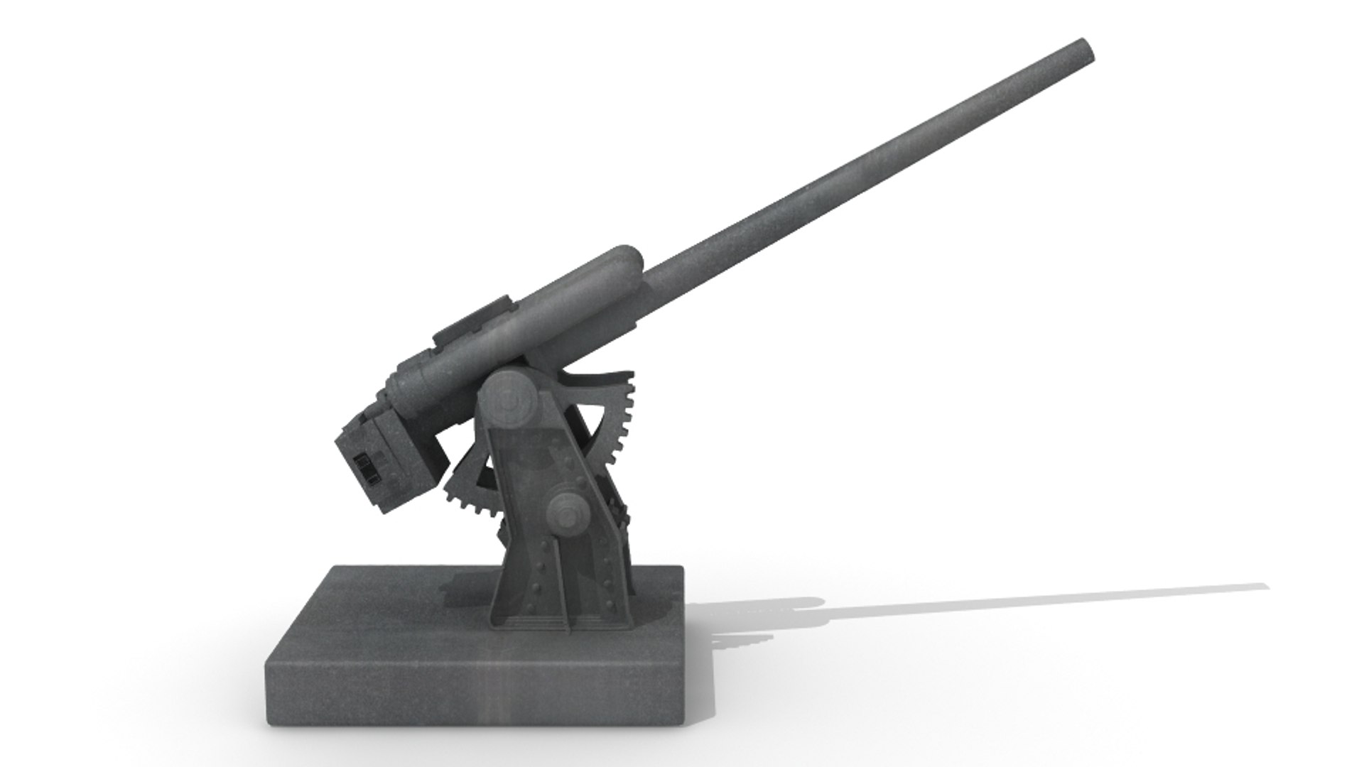 120mm Wwii 3d Model