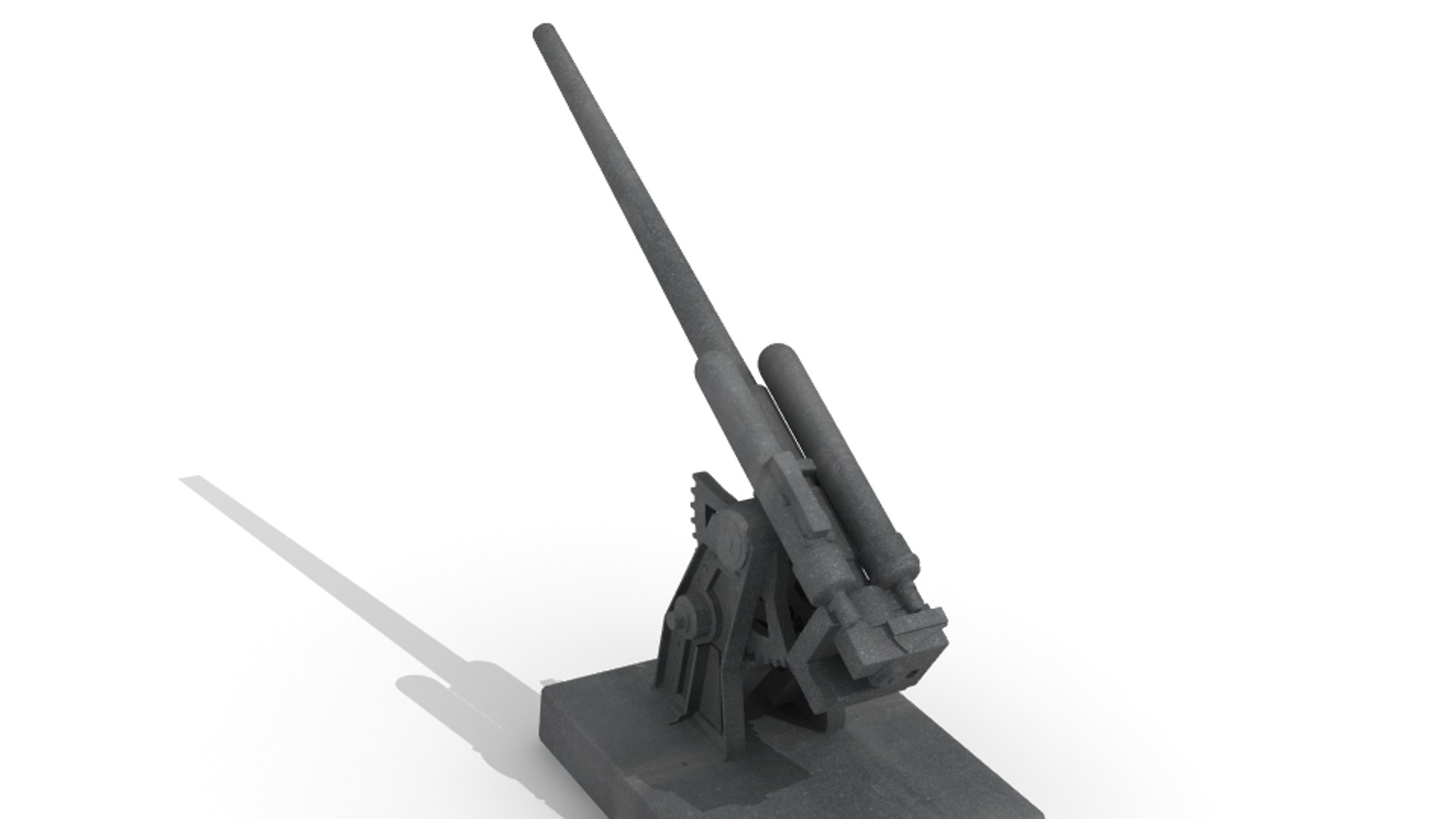120mm Wwii 3d Model