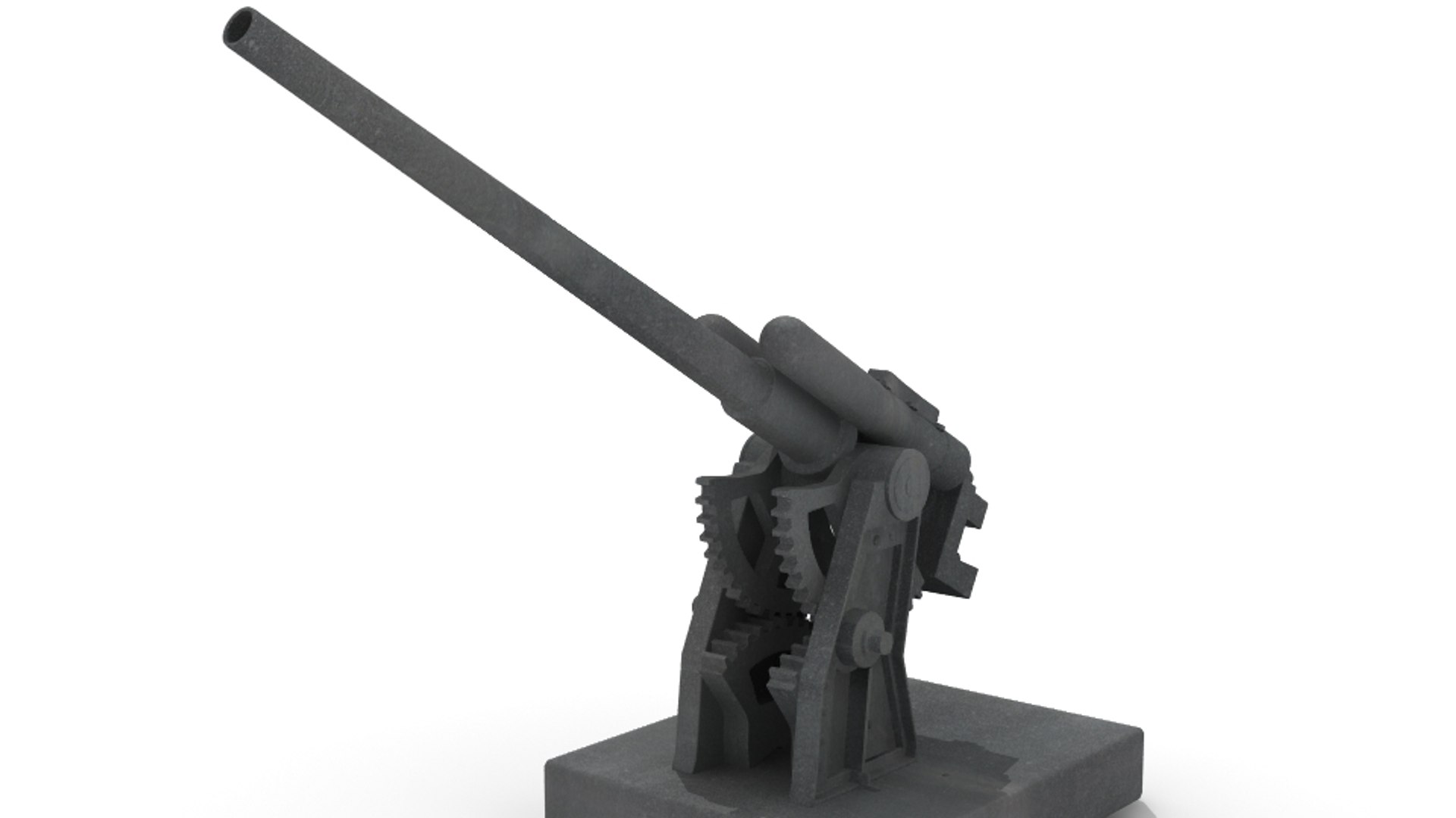 120mm Wwii 3d Model