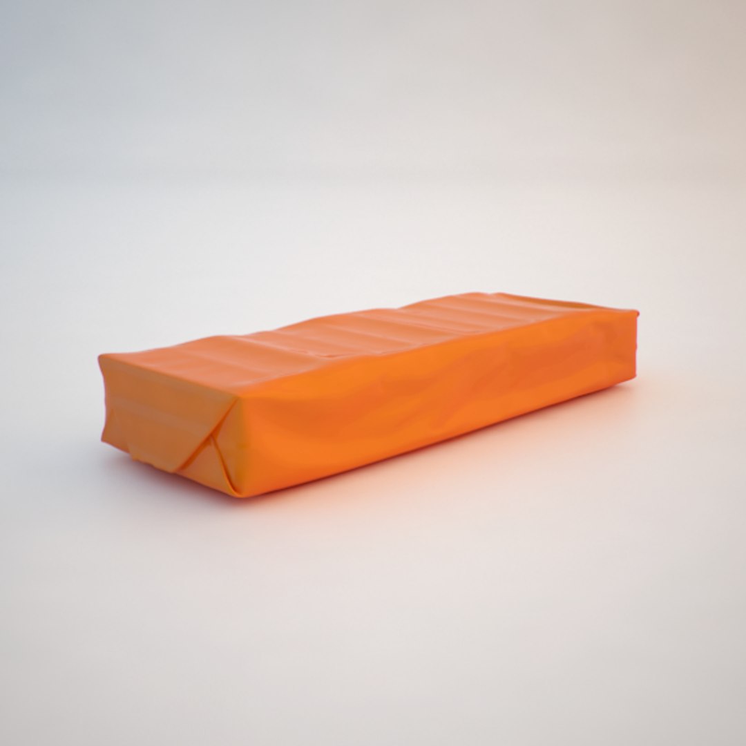 3d Model Chewing Gum Packet