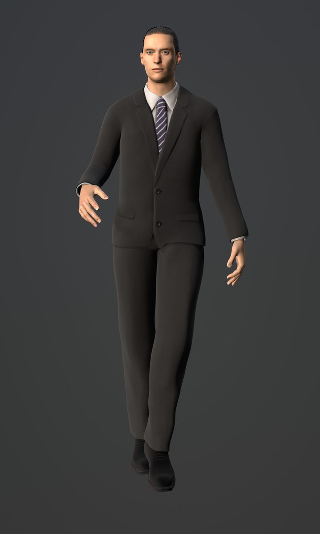 Business Man 23-01 3D - TurboSquid 2078522