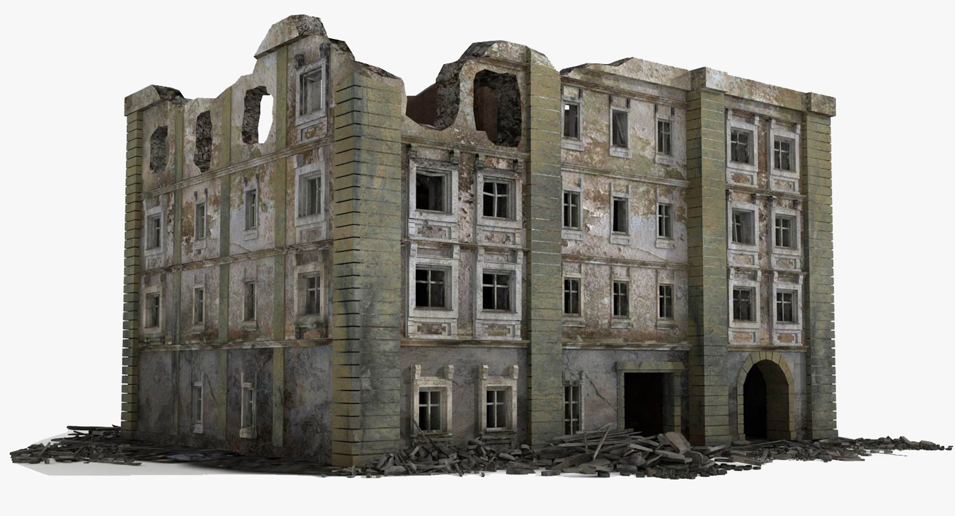 Max Destroyed Ruined Building World War