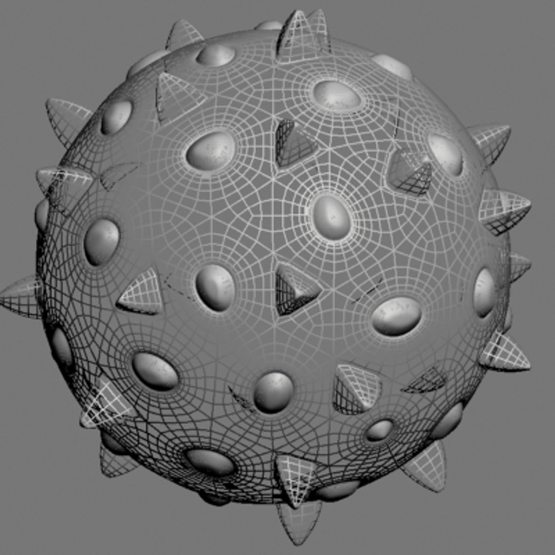 3d Model Of Pollen Spore