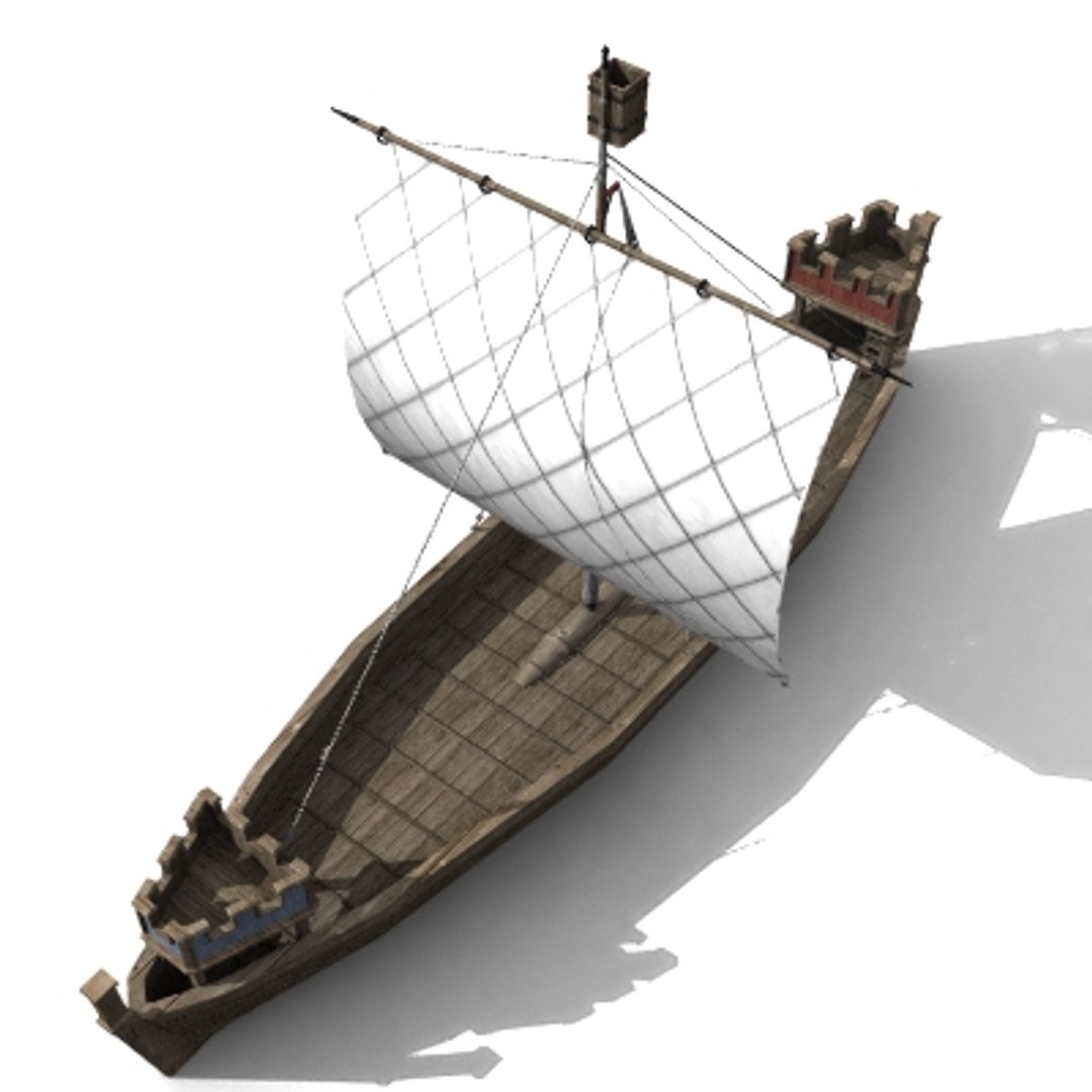 3d Medieval Ship Model