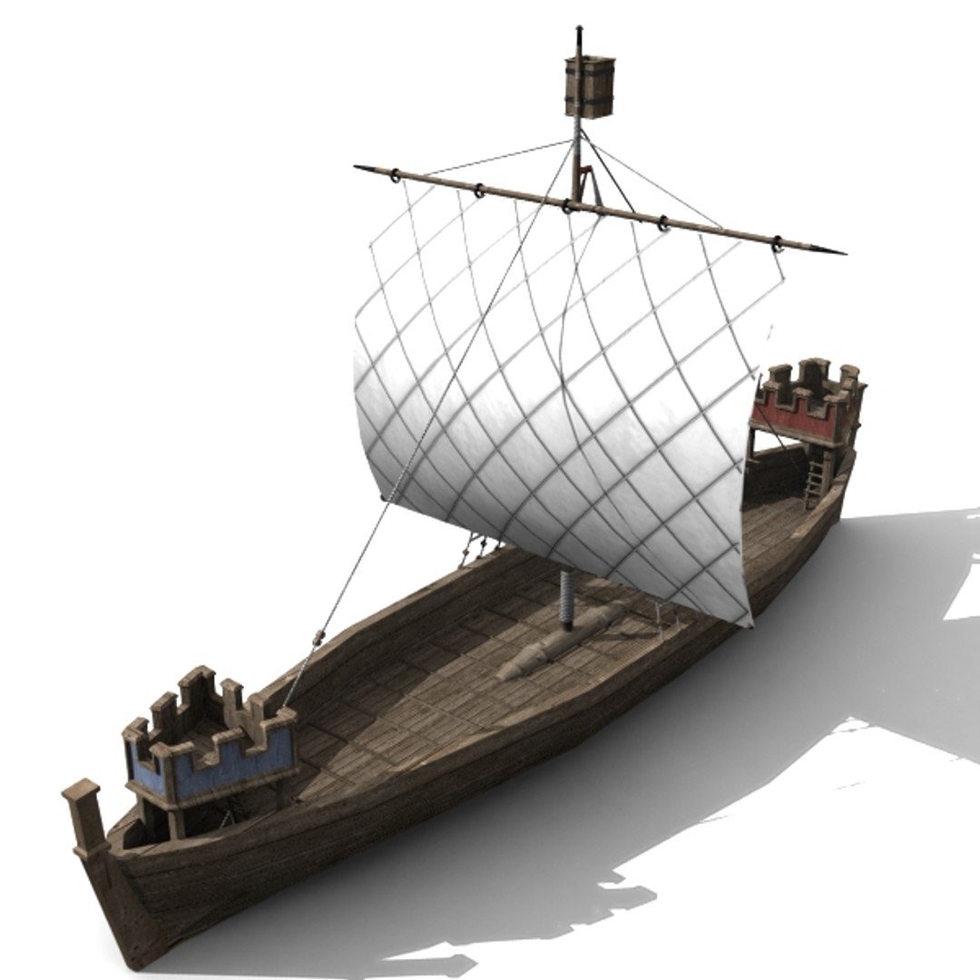 3d Medieval Ship Model