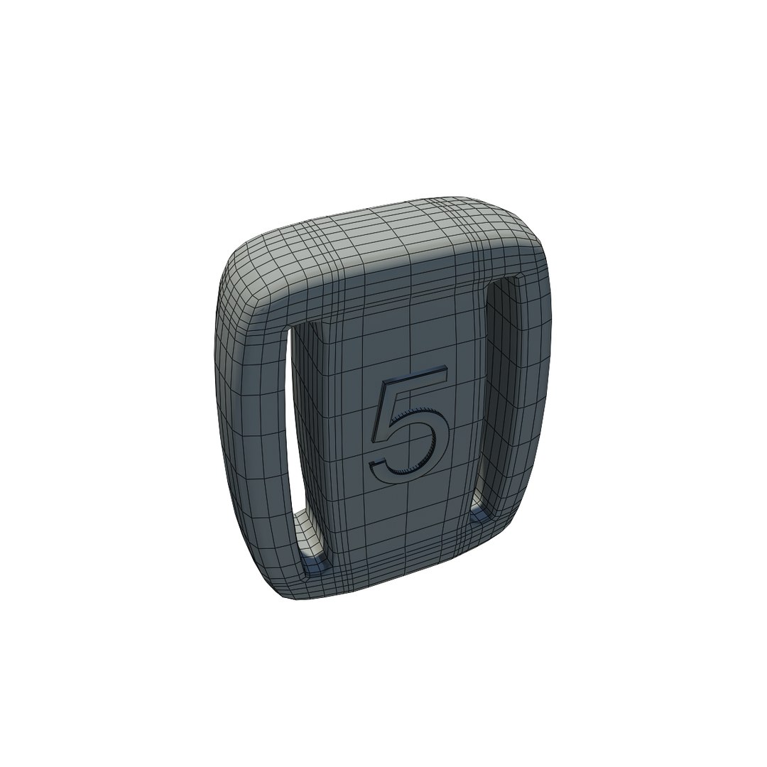 3d model of lead weight scuba