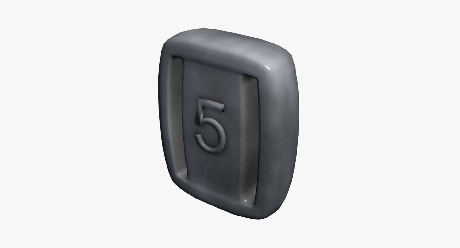 3d model of lead weight scuba