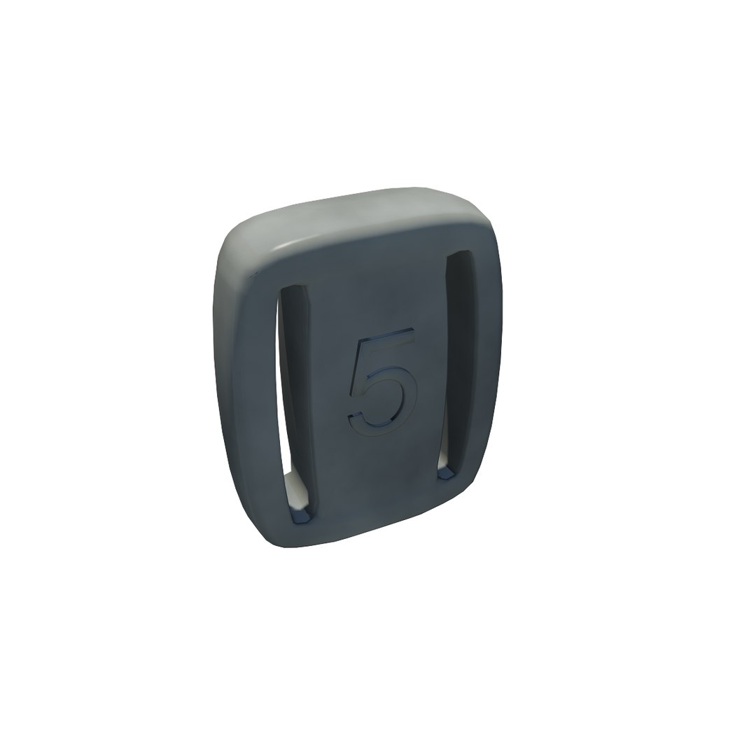 3d model of lead weight scuba