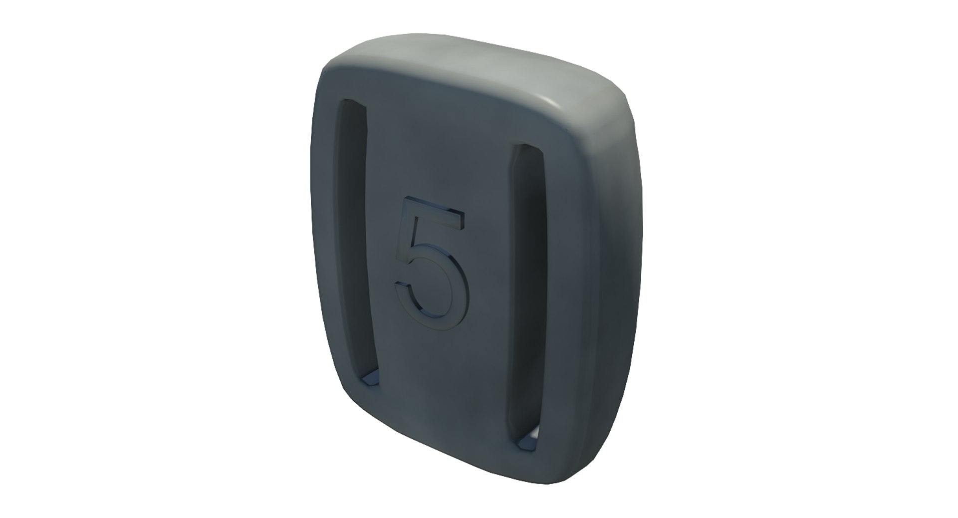 3d model of lead weight scuba
