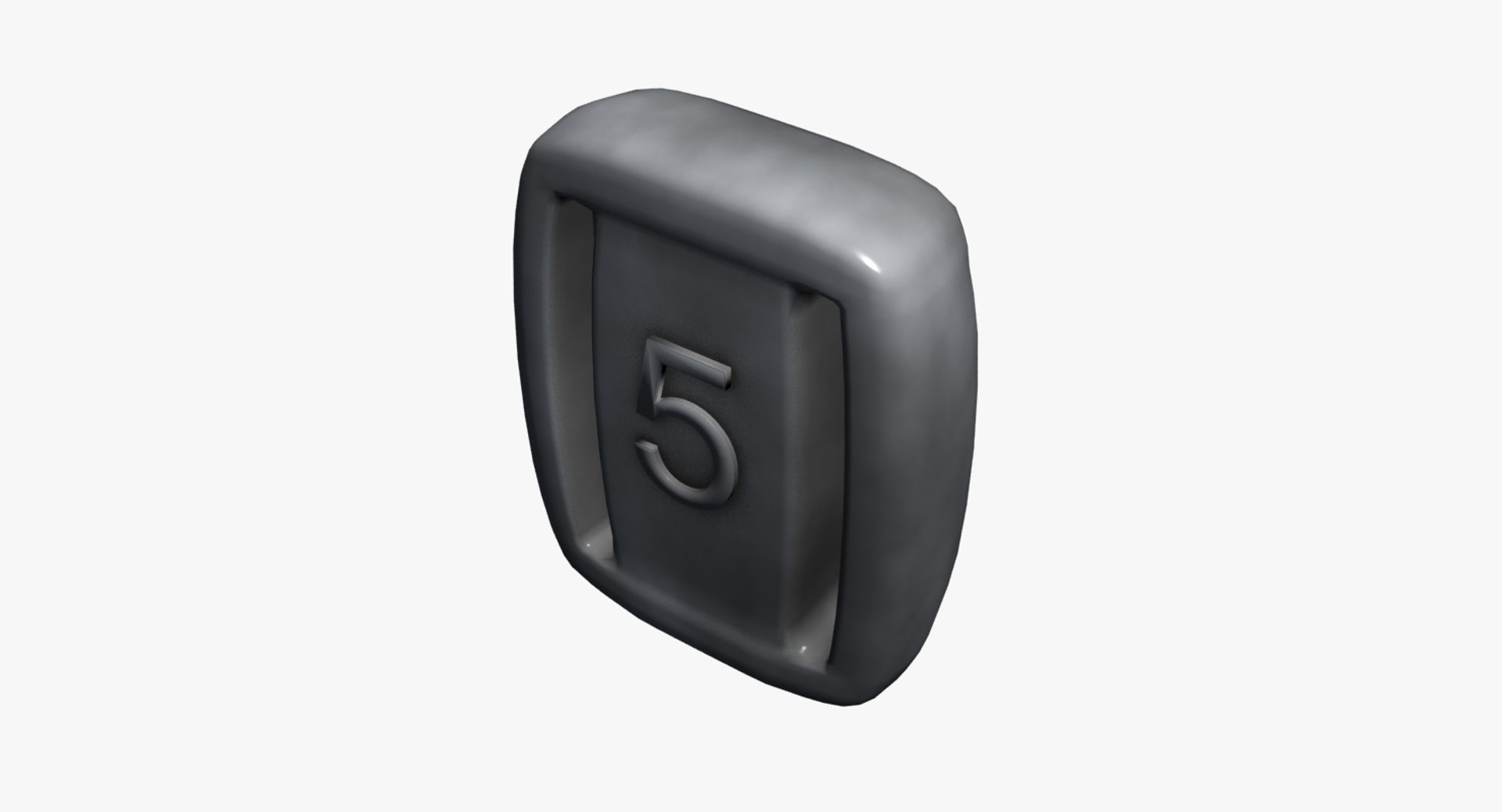 3d model of lead weight scuba