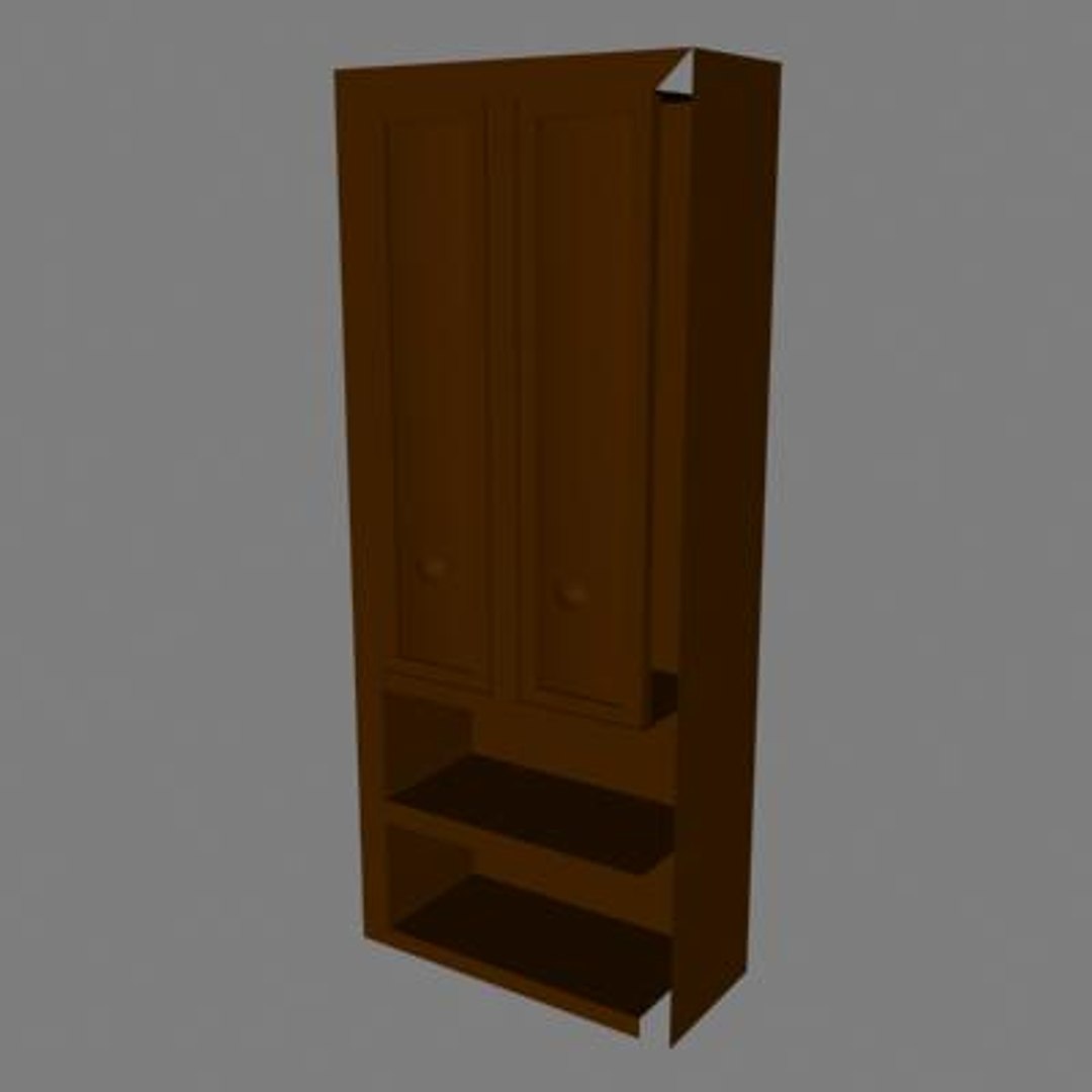 3d model storage wood