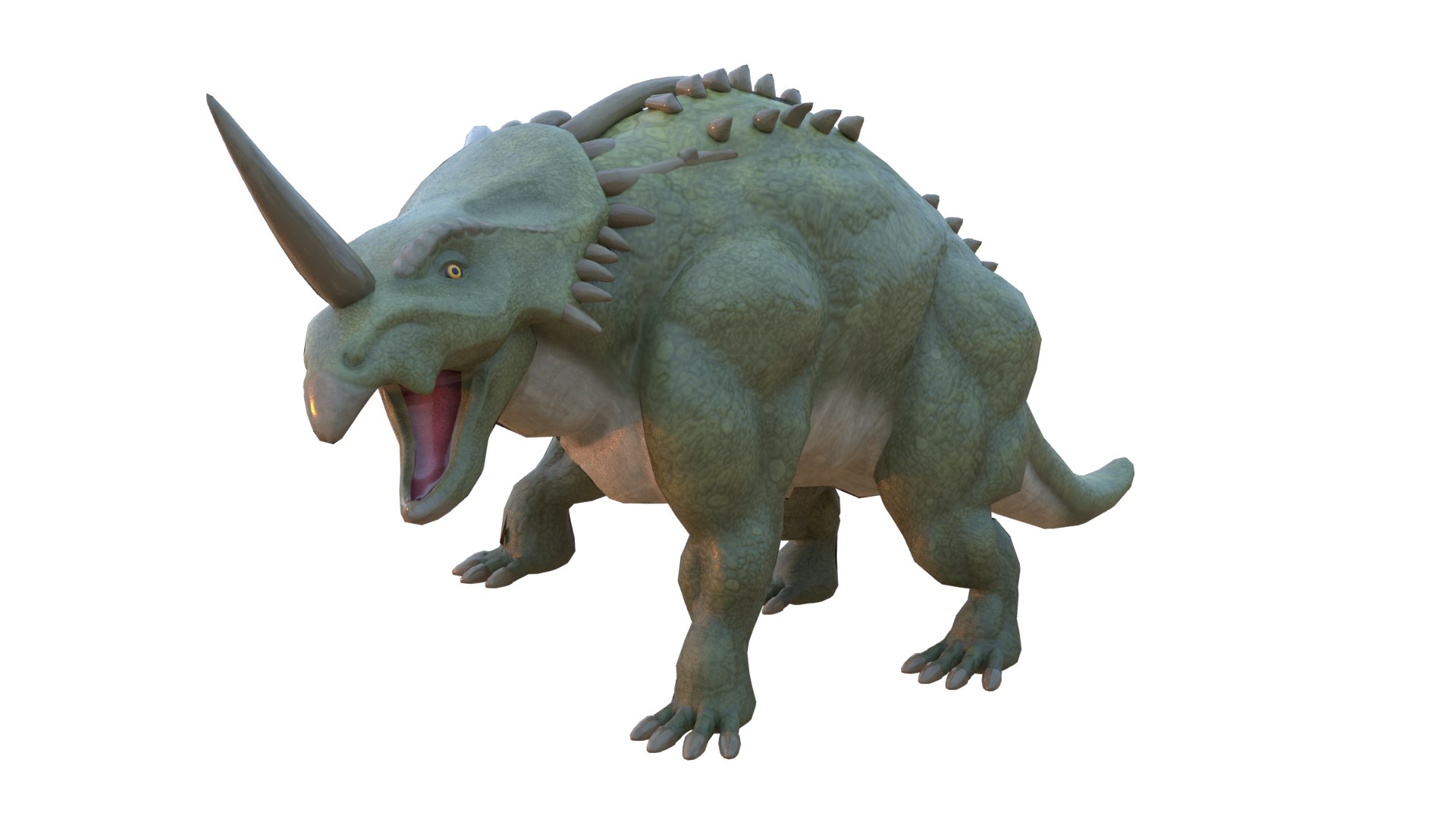 Styracosaurus rigged 3D model - TurboSquid 1530436