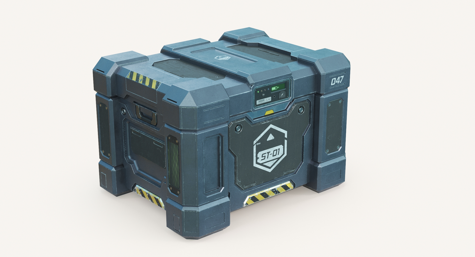3D Sci Fi Military Storage Crate - TurboSquid 2517142