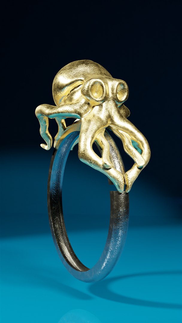 Octopus ring 3D model - TurboSquid 2153608