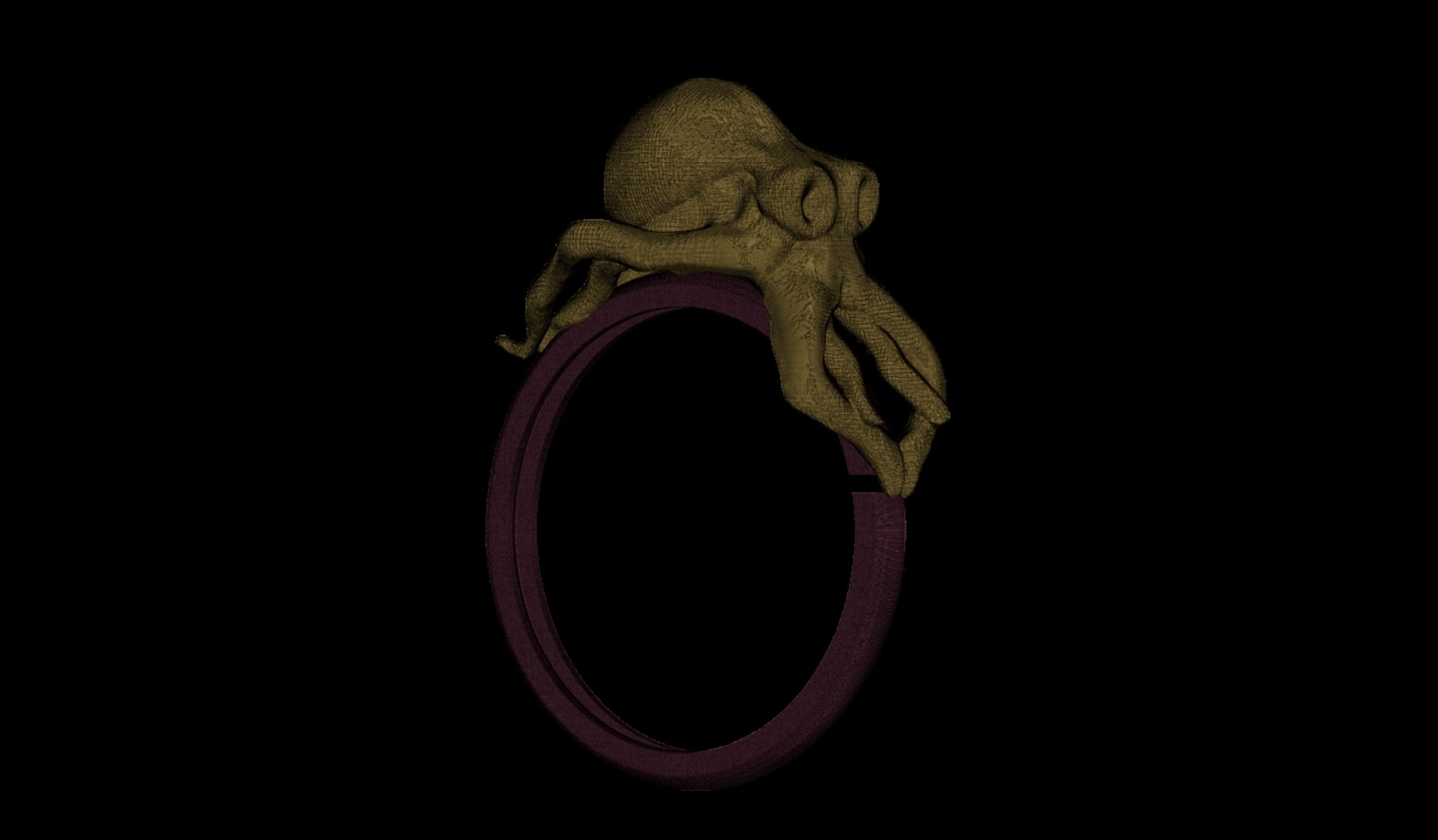 Octopus ring 3D model - TurboSquid 2153608