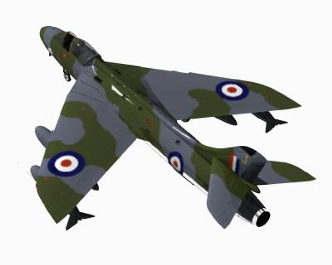 3d Hawker Hunter Jet Fighters