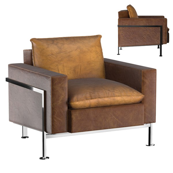 modelo 3d De Sede Rh 302 Leather Armchair - TurboSquid 1897867