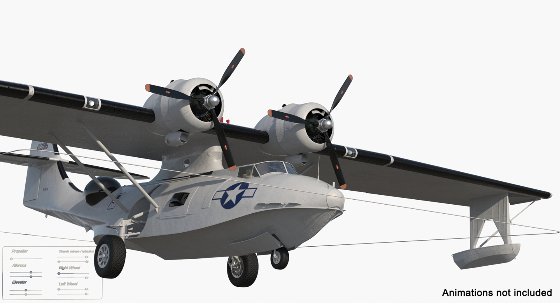 3D Flying Boat Consolidated Pby Model - TurboSquid 1171745