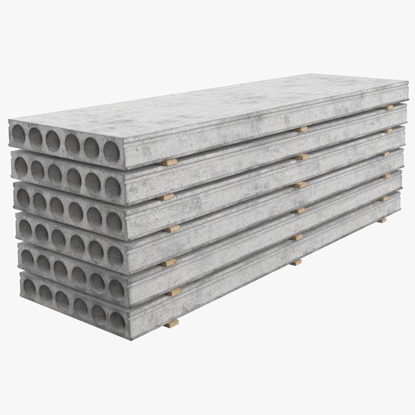 3D Concrete Slab Stack model - TurboSquid 2012974