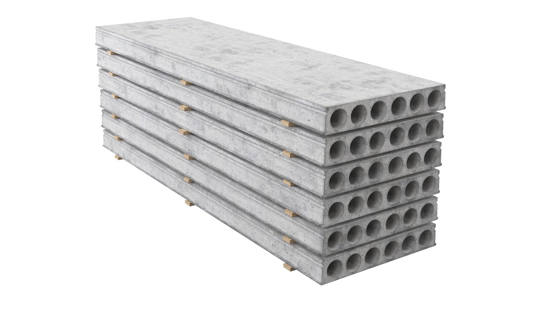 3D Concrete Slab Stack Model - TurboSquid 2012974